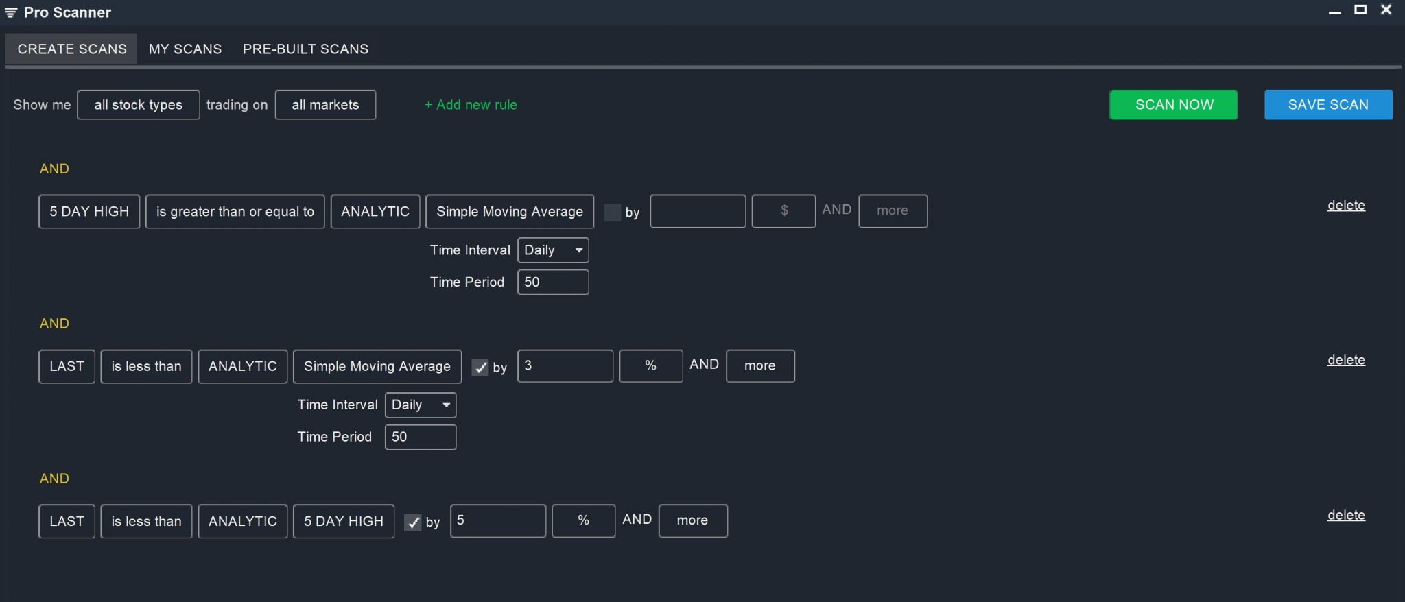3 Ways to Scan for Short Opportunities with Scanz